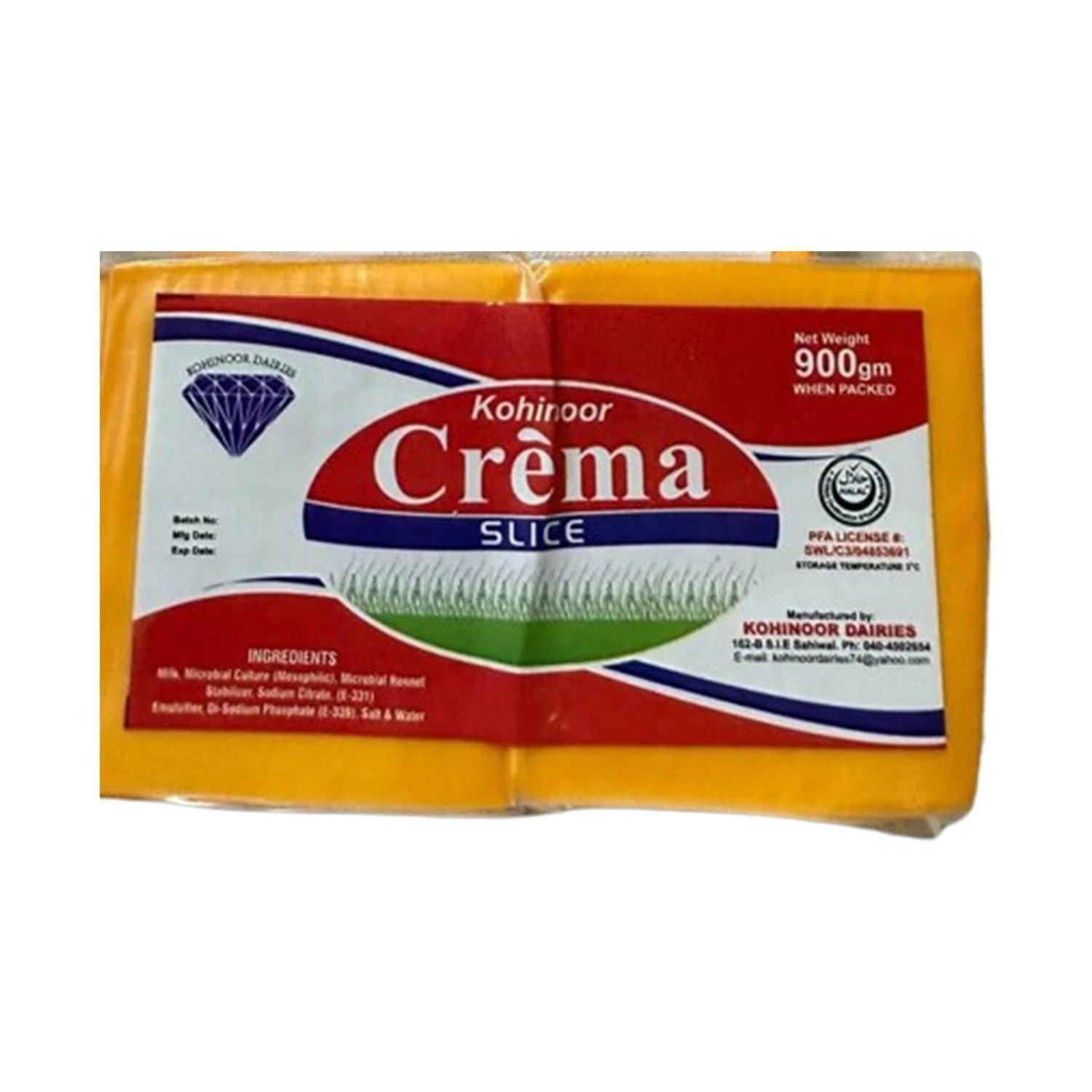 Buy Kohinoor Crema Cheese Slice Yellow 900g | Restomart.pk